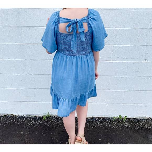 Blu Pepper | Dresses | New Blu Pepper Belle Dress In Chambray | Poshmark